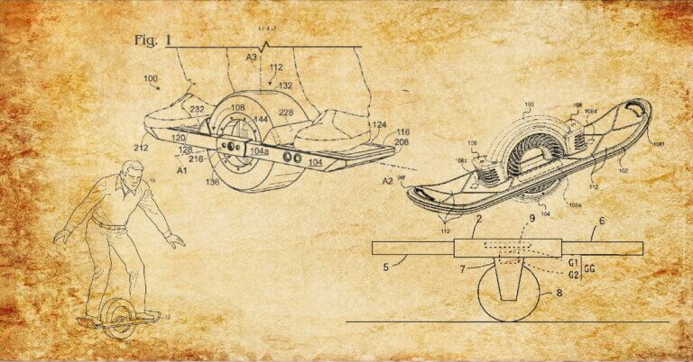 One-wheel Vehicle Patents & the Onewheel